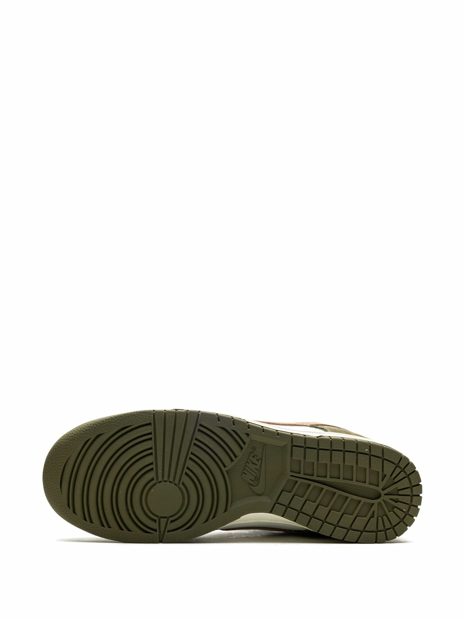 Кроссовки NIKE Dunk Low Medium Olive, размер 13 US, зеленый, — фото 1