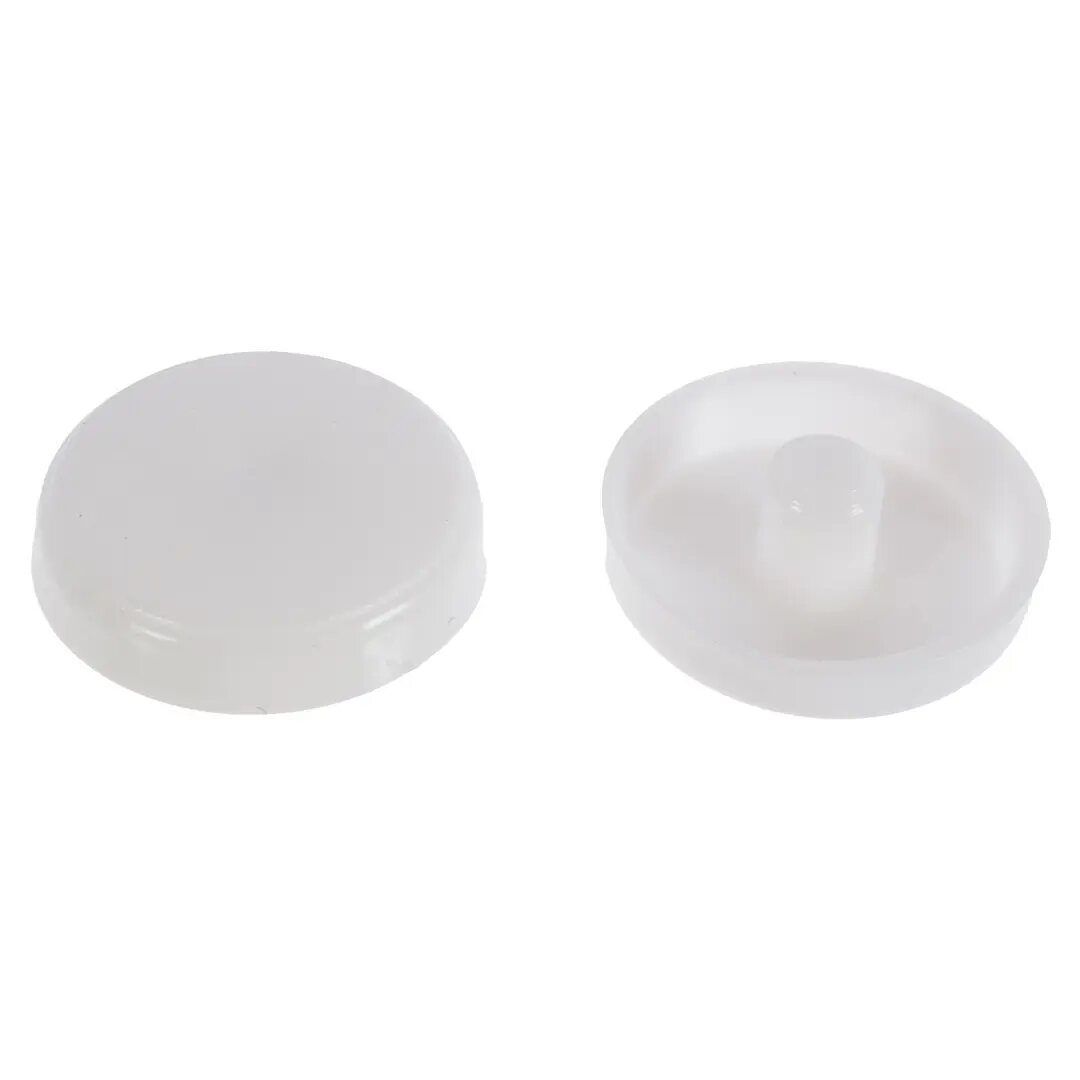 Заглушки рамного дюбеля Element 15 мм пластик цвет белые, 35 шт.