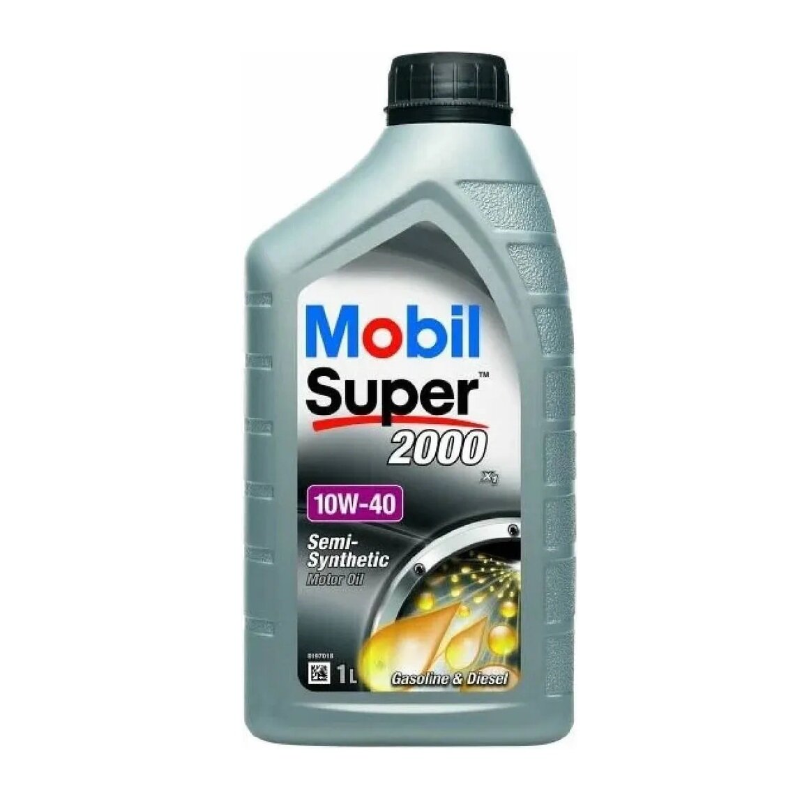 Моторное масло полусинтетическое MOBIL Super 2000 X1 10W-40, 1 литр канистра