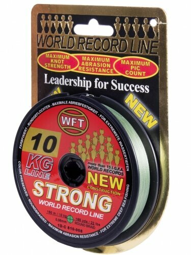 Леска плетёная WFT KG STRONG Green 150/008