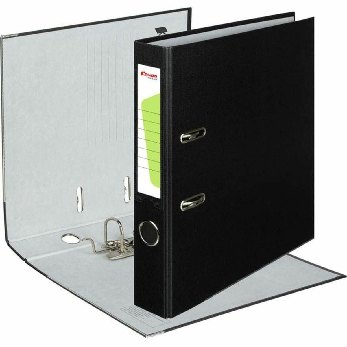 Папка-регистратор Комус Экономи (50мм, А4, до 350л.) черная (172024)