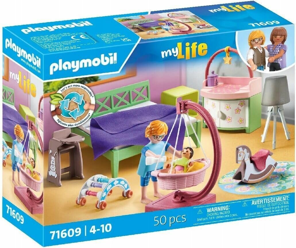 Конструктор Playmobil My Life - Спальня с детским игровым уголком - Плеймобиль 71609