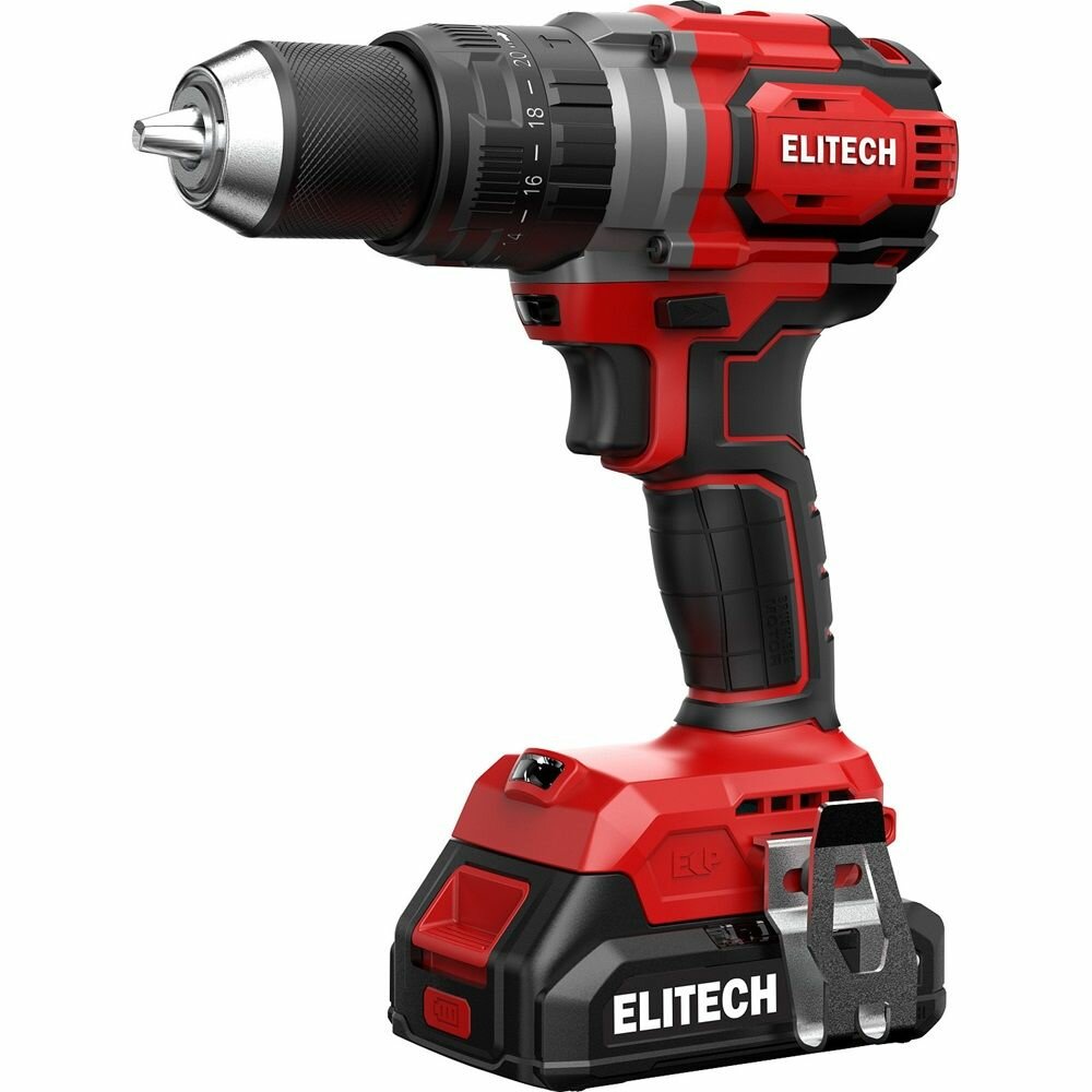 Дрель аккумуляторная ELITECH ДА 20УБЛ2