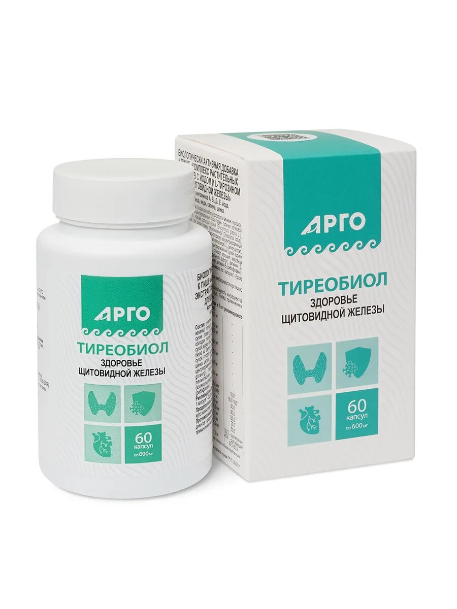Тиреобиол комплекс для щитовидной железы, 60 капсул