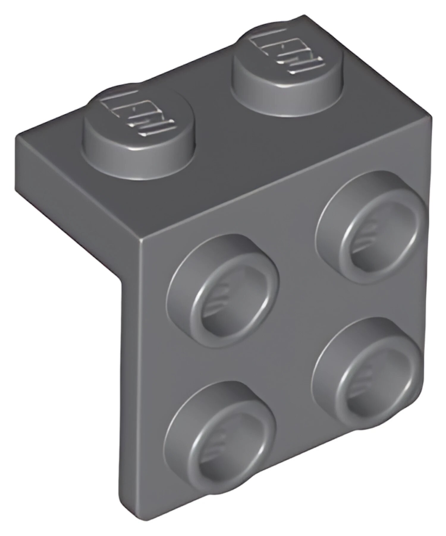 Деталь LEGO Bracket 1 x 2 - 2 x 2 44728 (21712, 86644, 92411) Dark Bluish Gray U