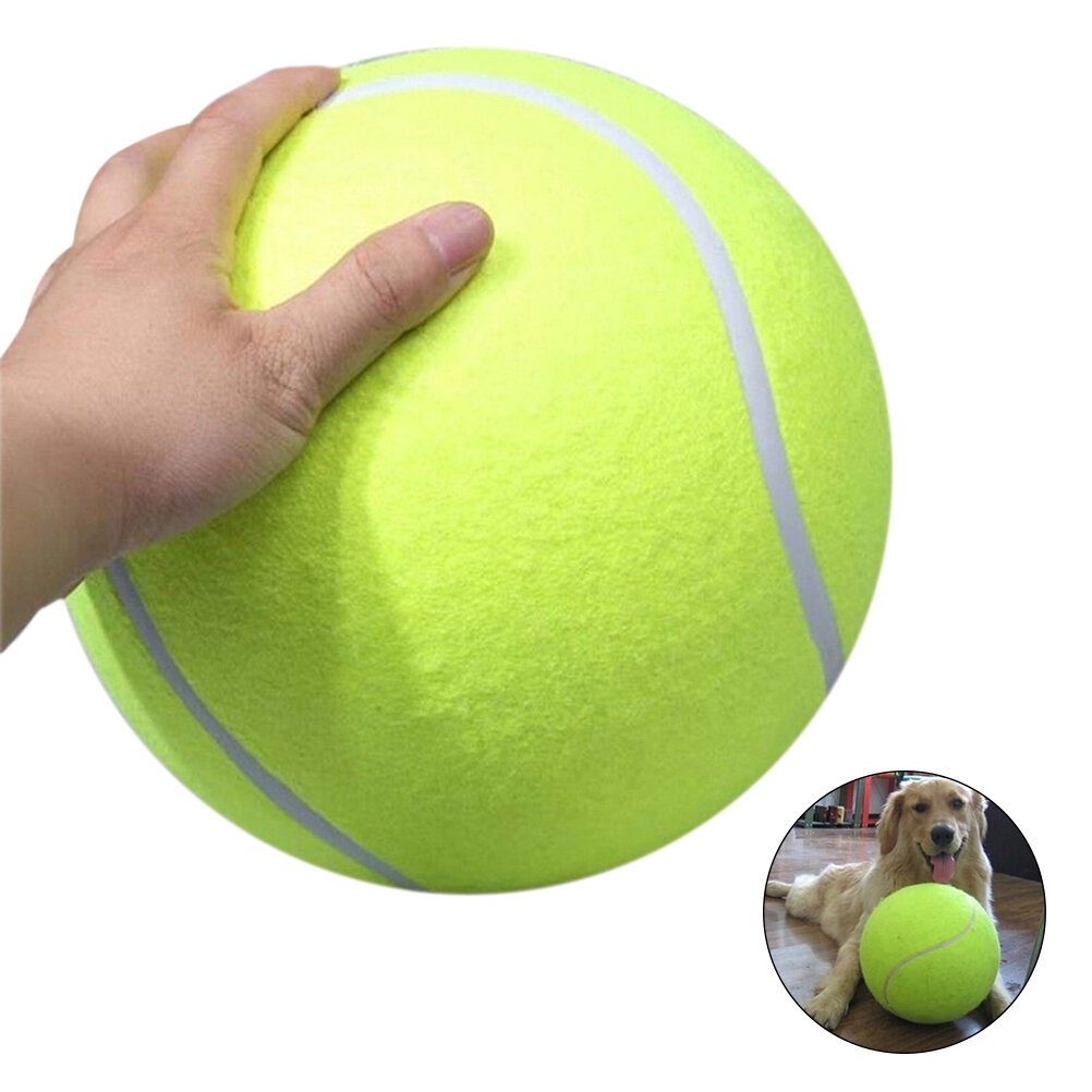 24cm Giant Tennis Ball Pet Chew Toy Inflatable Tennis Ball Signature Pet Toy