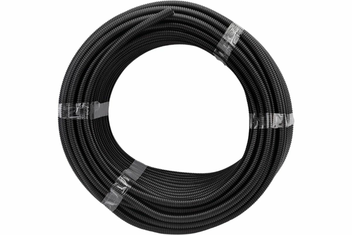 Автомобильная гофрированная труба REXANT ПП d 9,8 мм, разрезная бухта 50 м/уп. 16-1056