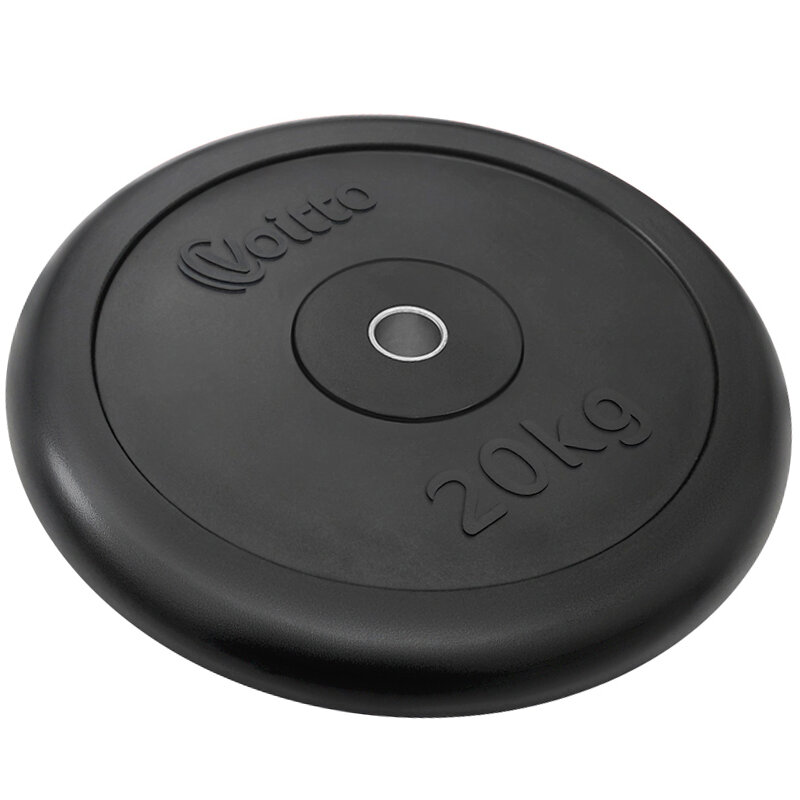 Диск обрезиненный Voitto V-307 20 кг, черный (d31)