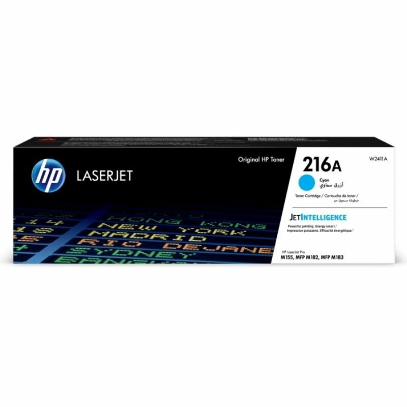 Картридж для лазерных принтеров HP 216A, голубой, для LaserJet Pro MFP M182, M183 (W2411A)