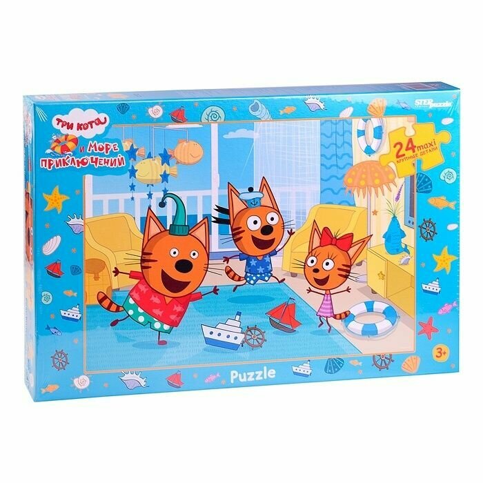 MAXI-пазл для малышей Step Puzzle 24 элемента "Три кота" (90099)