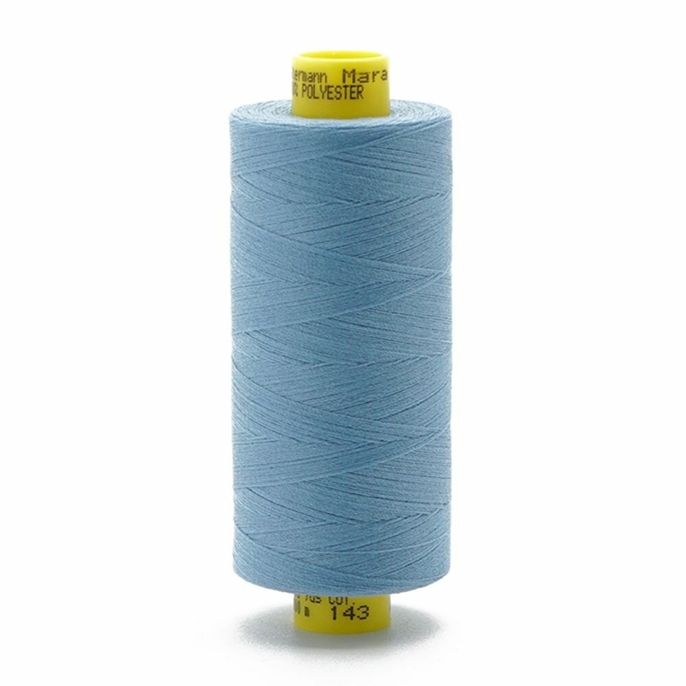 Швейные нитки Gutermann Mara 150/1000 м, цвет 143 серо-голубой, 10 шт (713953)