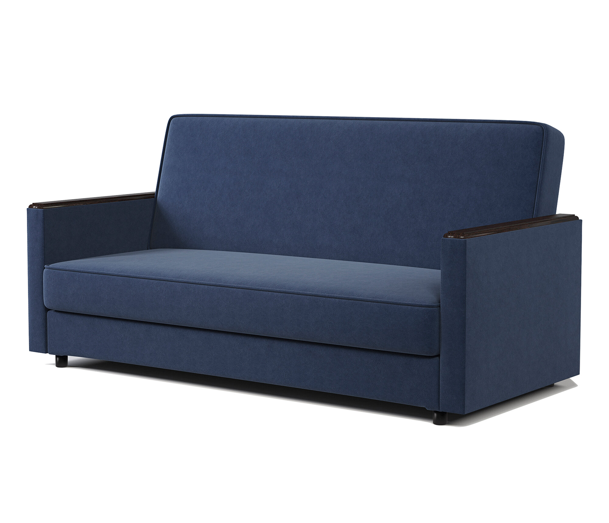 Диван-кровать Шарм-Дизайн Классика Д 120х190 см, диван раскладной, книжка, велюр Ультра миднайт