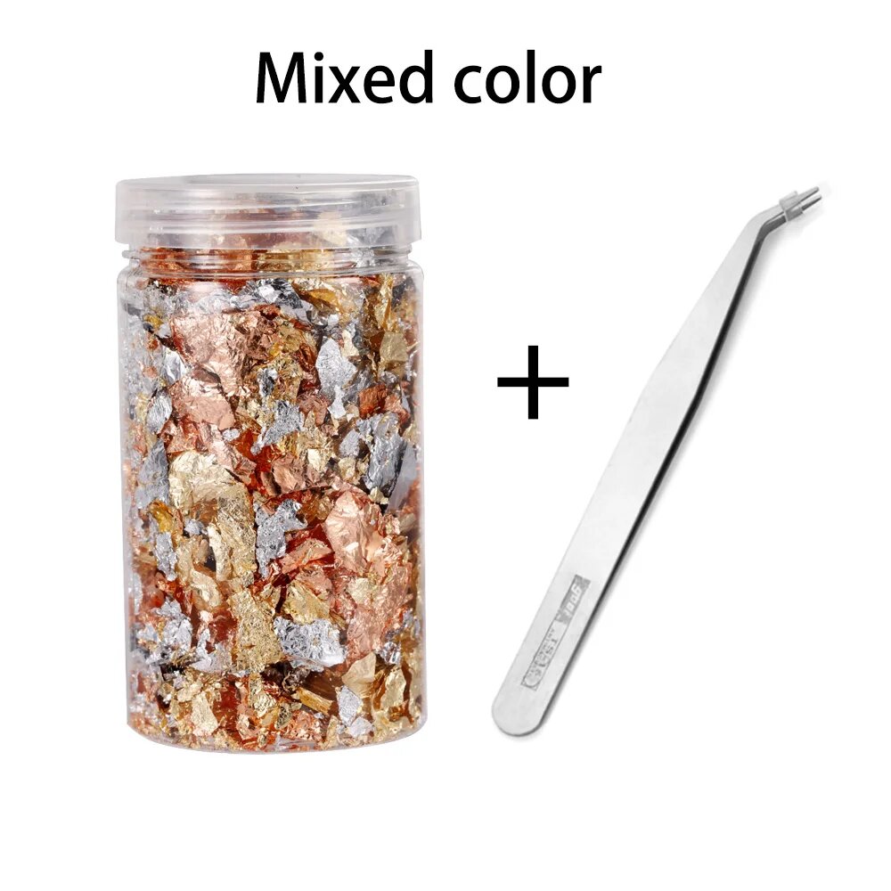 Золотые листья и хлопья для эпоксидной смолы YouYoungDifferent