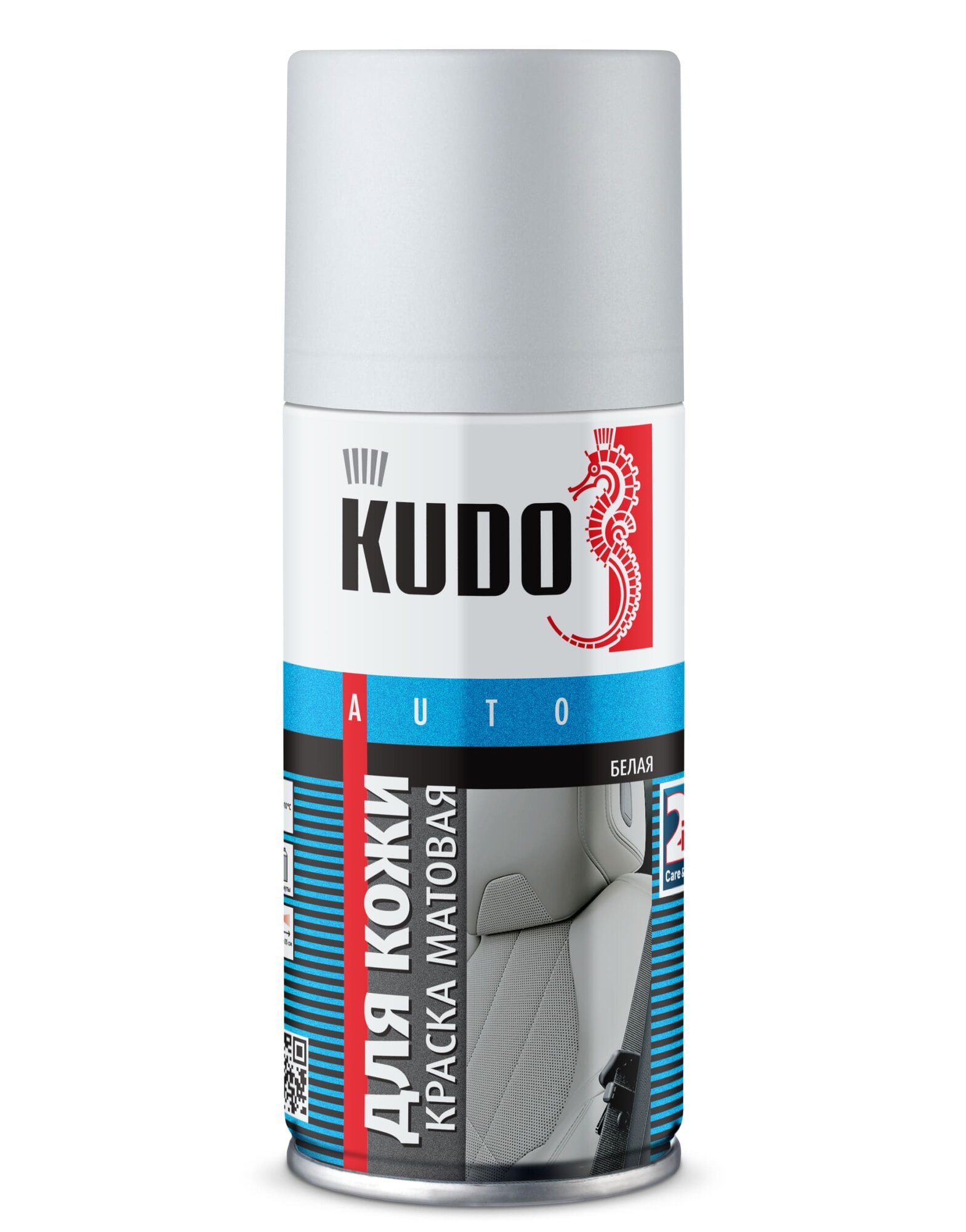 Краска для кожи матовая белая (210 мл) KU-5272М