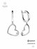 Серьги с подвесками TALANT, серебро, 925 проба, фианит, , серебристый