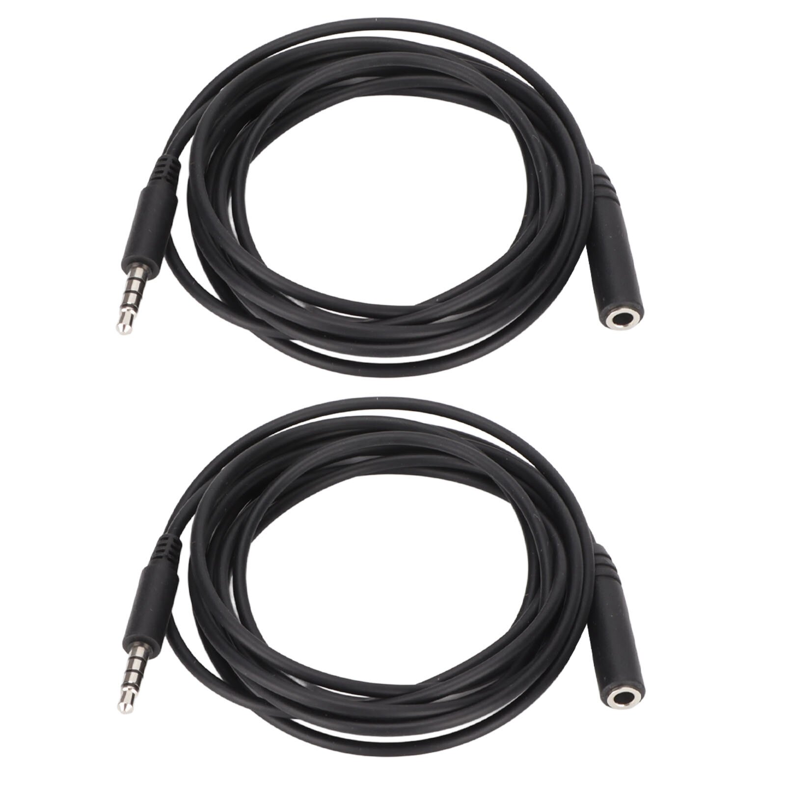 Удлинитель для наушников 3,5 мм, 2 шт, удлинительный кабель AUX папа-мама для домашнего использования на открытом воздухе, прочный и не спутывается