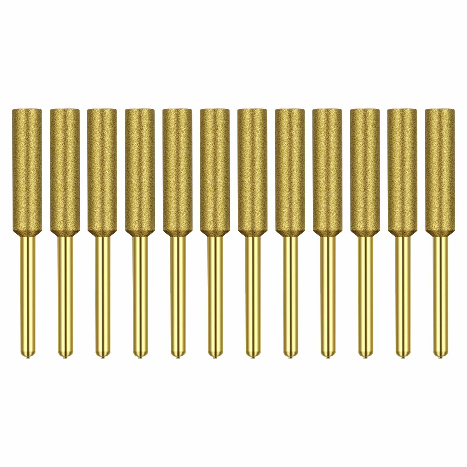 Алмазная заточка для цепной пилы, титановый напильник, алмазные заточные круги для цепной пилы, камень, ювелирное дерево, 12 шт, 7/32 дюйма