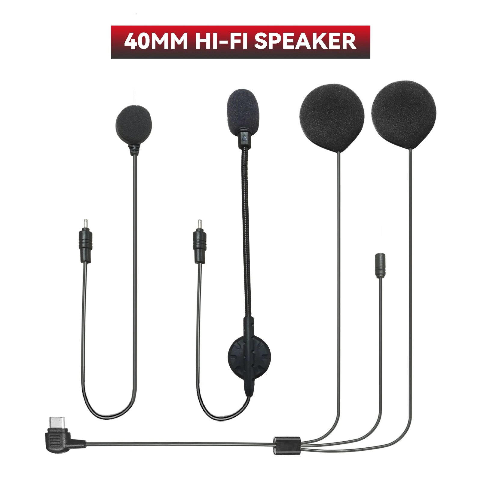 Мотоциклетный Интерком XGP X10, аксессуары для наушников, Bluetooth-гарнитура на шлем, Интерком, разъем для наушников и монтажный кронштейн Headphone