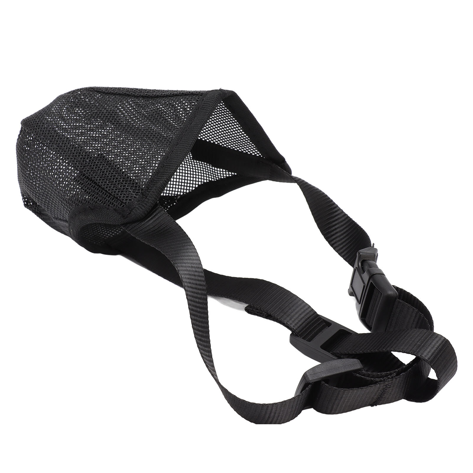 Dog Muzzle Soft Mesh Poisoned Bait Protection Pet Mouth Cover with Adjustable Straps for Small Medium Large Dogs 13x16cm / 5.1x6.3in