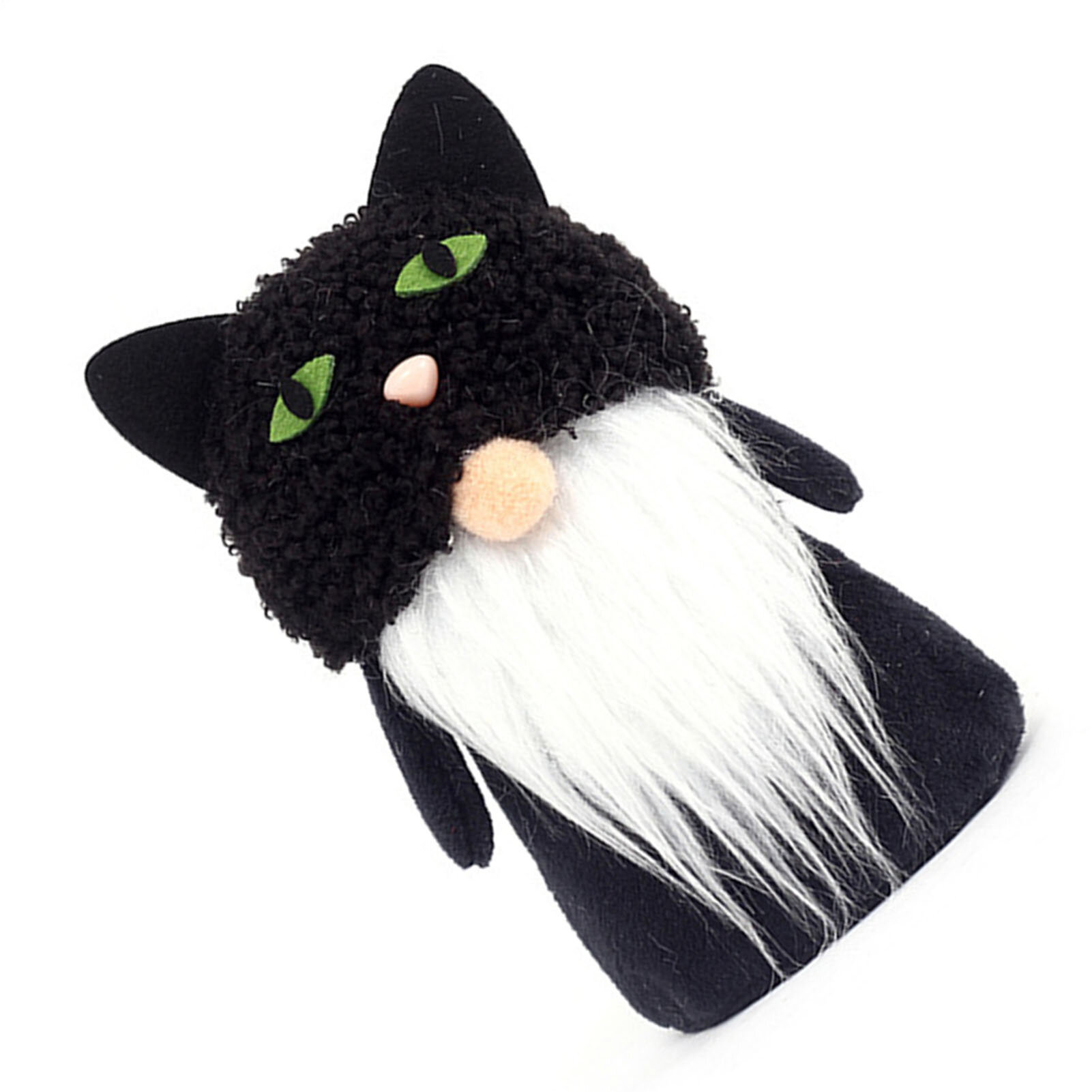 Безликая кукла, плюшевая, ярких цветов, мягкая шелковая ткань, стабильная, изысканная, мягкая кукла подходящего размера для вечеринки в честь Хэллоуина, дома, черная, 5,1x3,0x2,4 дюйма