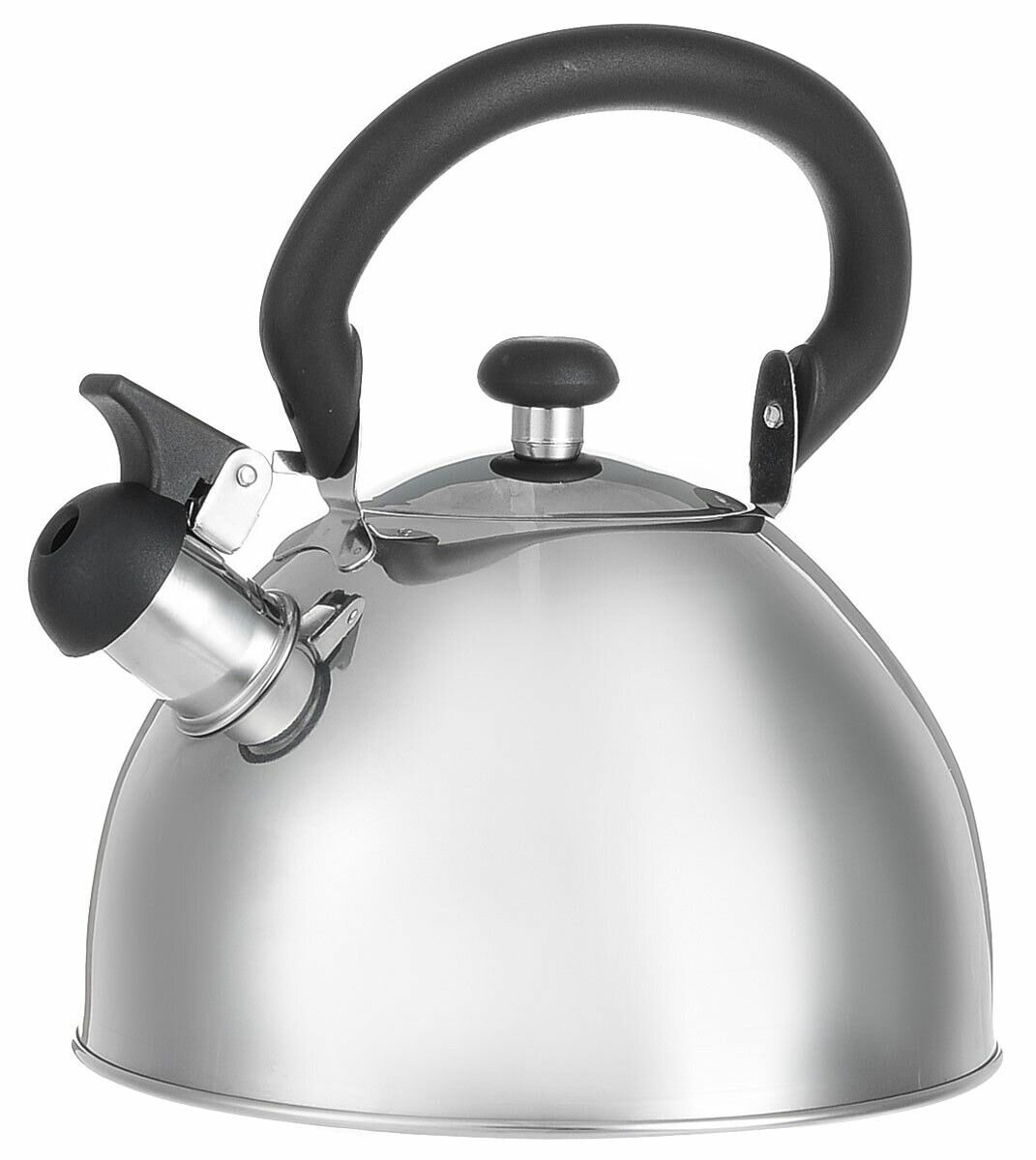 Чайник Appetite, нержавеющая сталь, белый, 2,5л, со свистком
