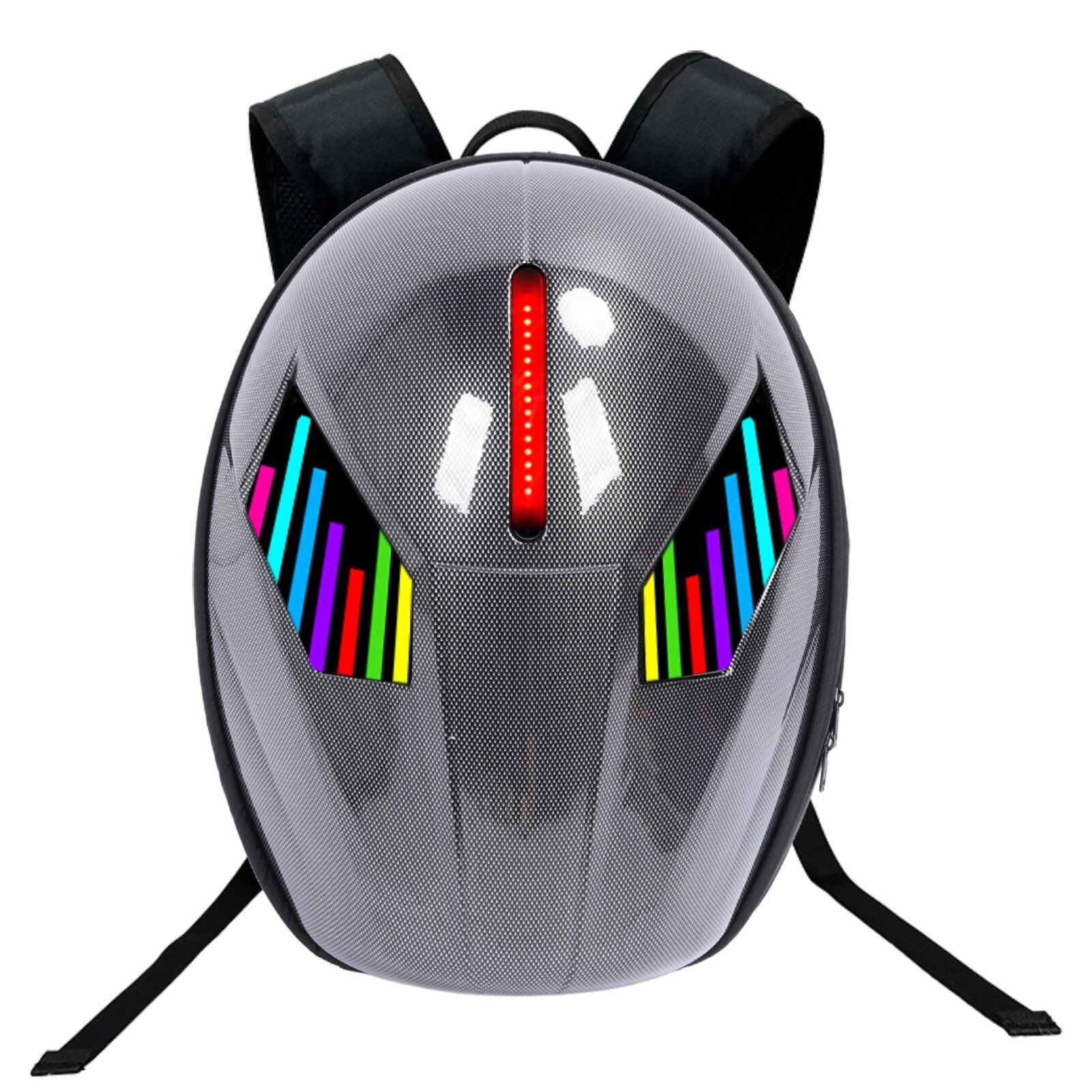 LED-рюкзак с текстурой карбона, водонепроницаемый, программируемый