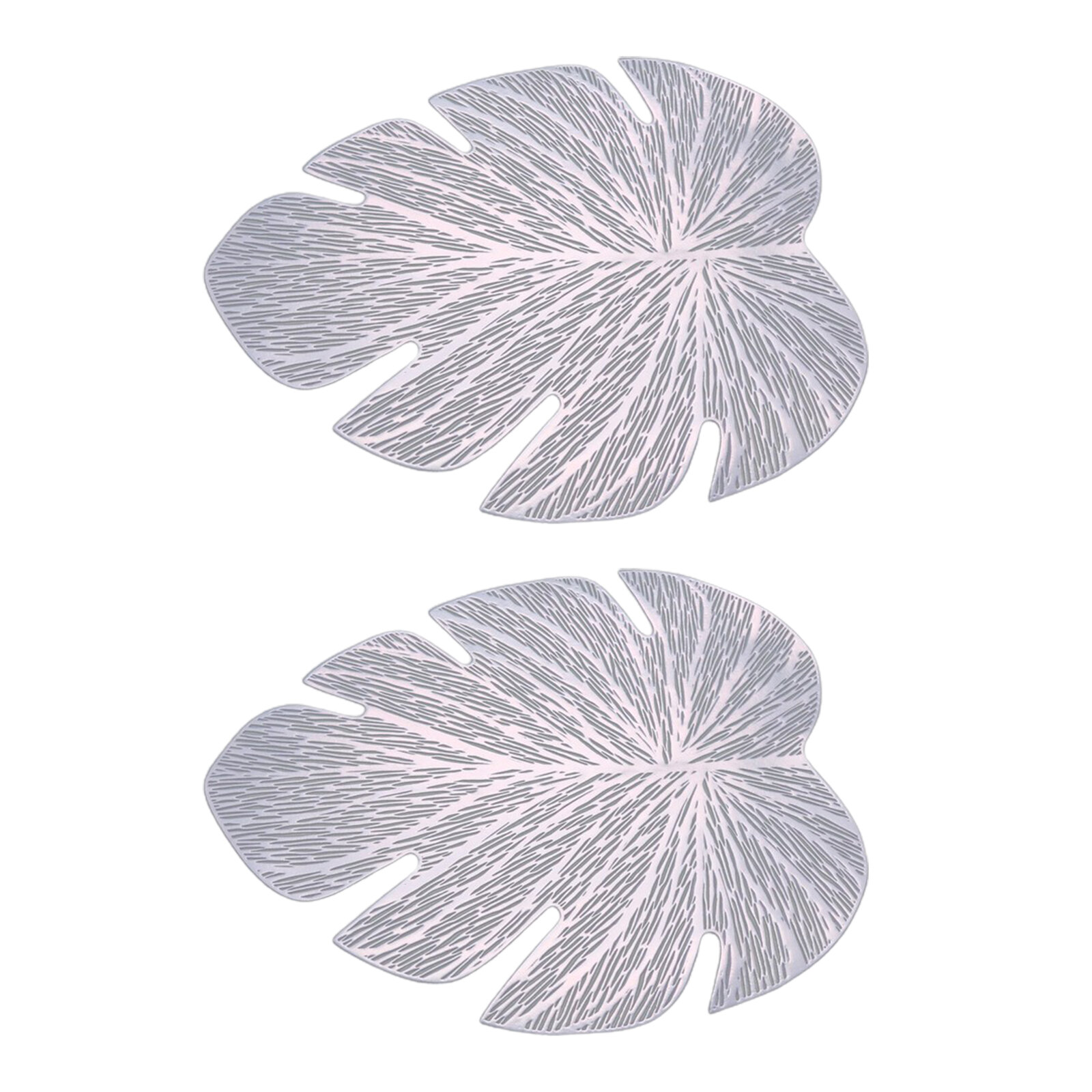 2 шт. салфетки 36,5x45,5 см в форме листа, ПВХ, коврики для обеденного стола
