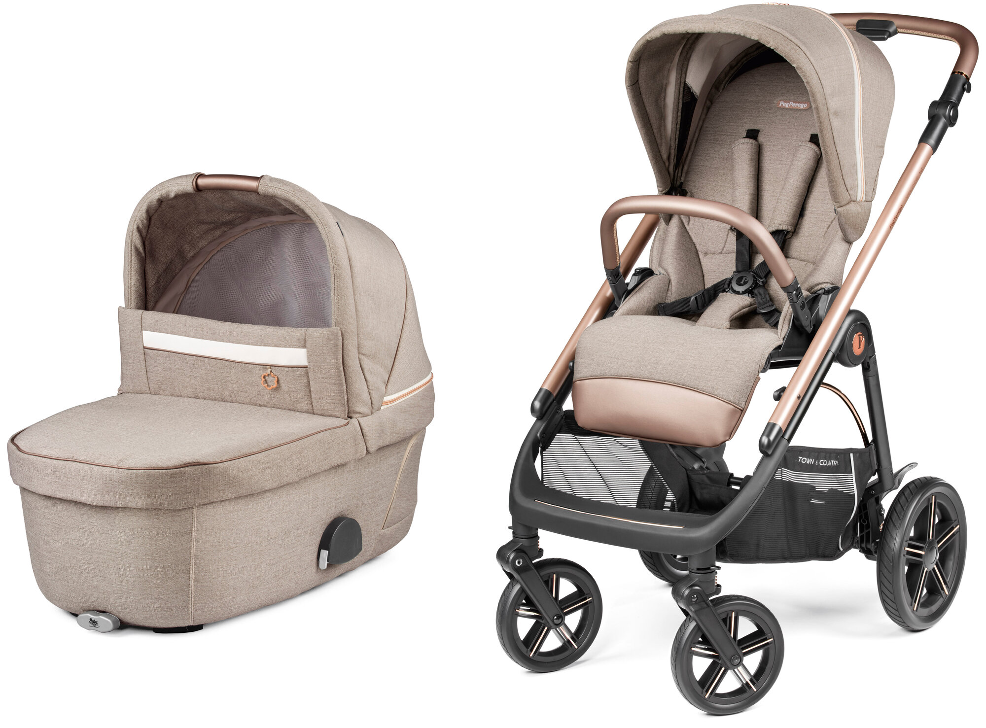 Коляска 2 в 1 Peg Perego Veloce TC Brio Mon Amour