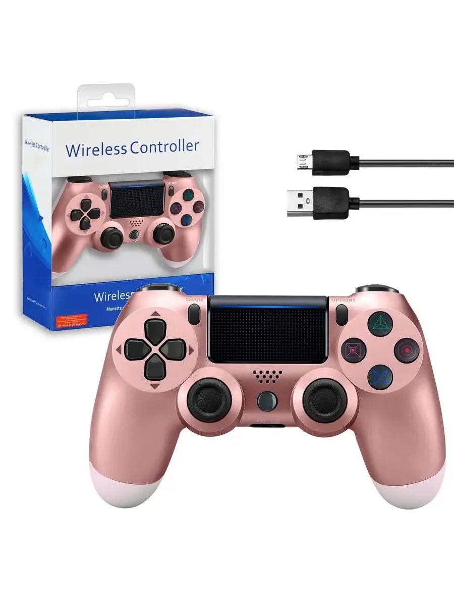 Беспроводной джойстик в розовом золоте для консоли