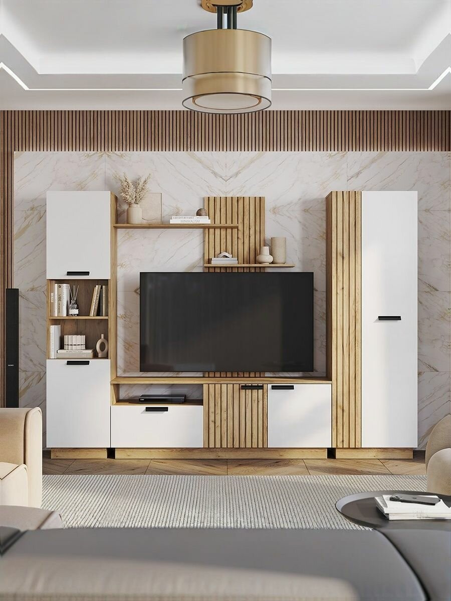 Гостиная МШ Дуб крафт/ Белый