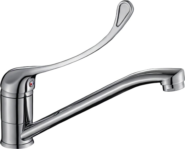 Смеситель для раковины Rossinka Y Y35-25 хром, глянцевый, кран для ванной в раковину, из латуни, рычажный, с поворотным изливом, с керамическим картриджем, для инвалидов