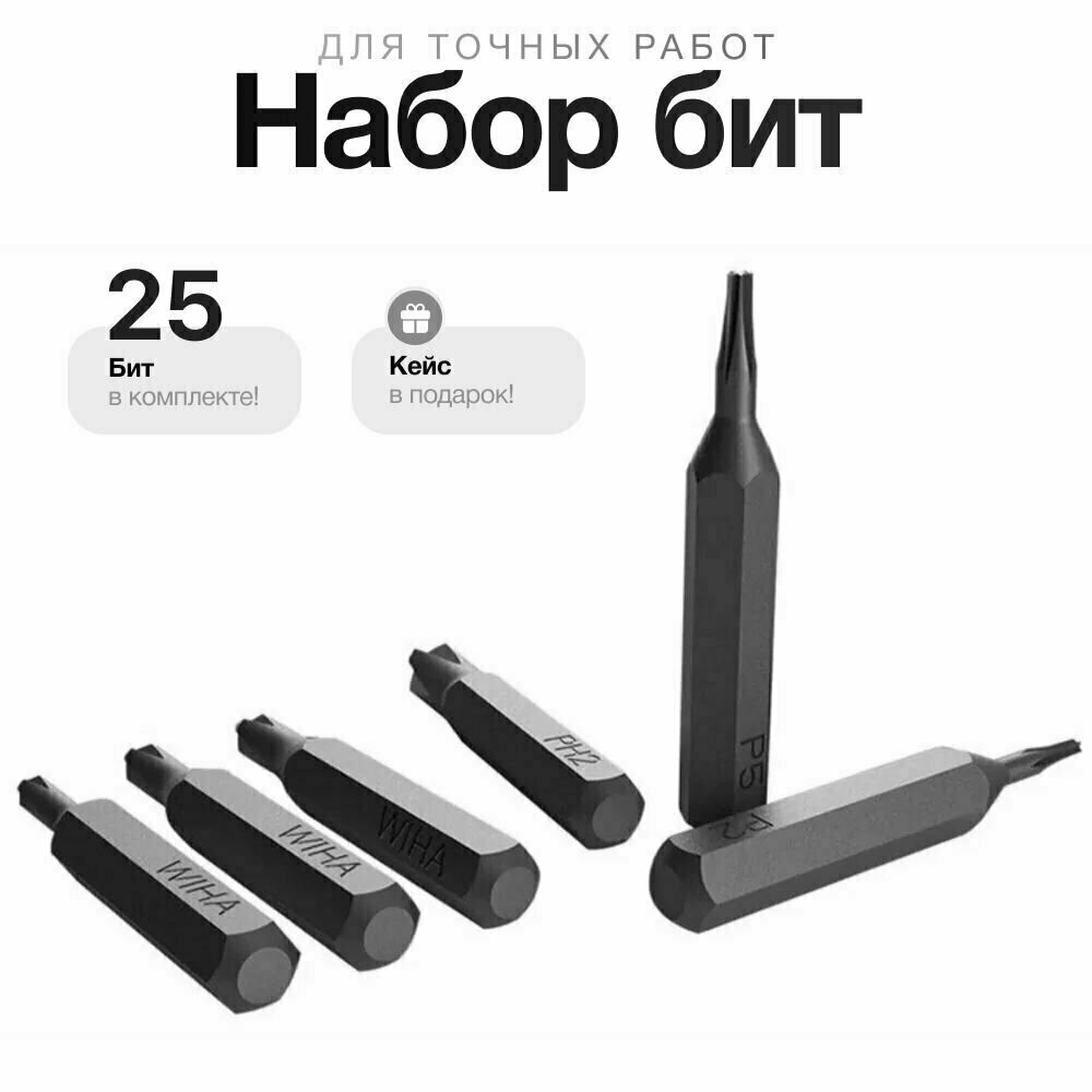 Набор отверток для точных работ Precision screwdriver set DZN4020CN, 25 предм