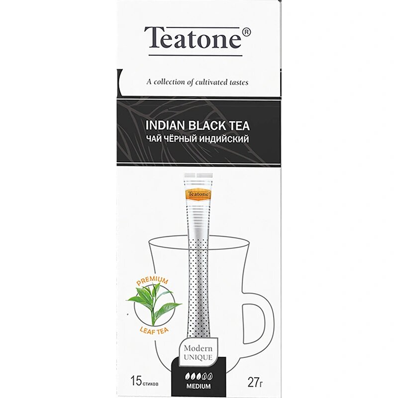 Чай Teatone черный в металл. стике 15шт/уп. 742