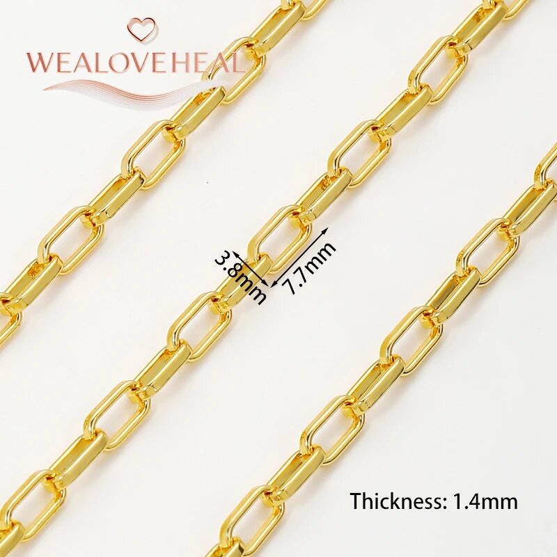 WEALOVEHEAL Позолоченные латунные цепочки для рукоделия