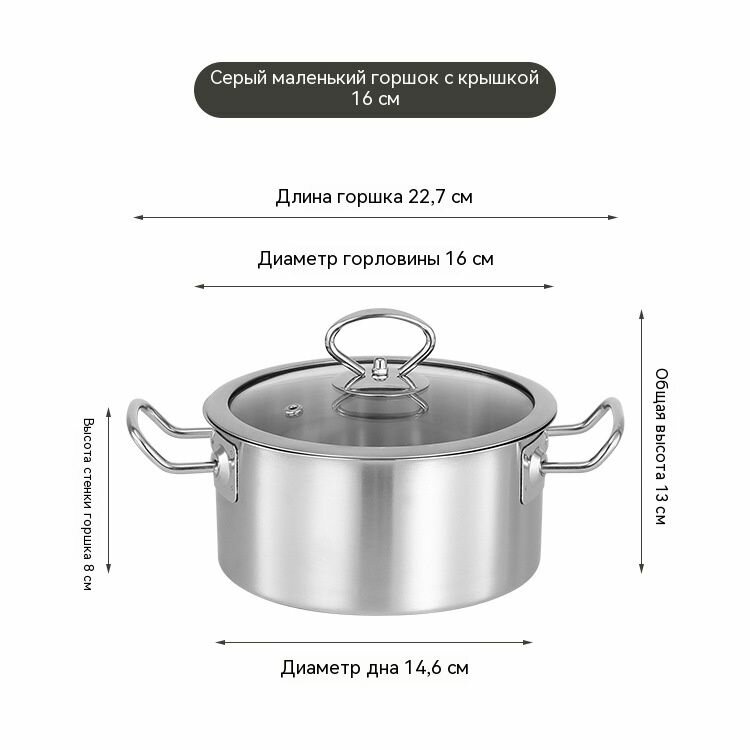 Маленький индукционный горшок для одного человека