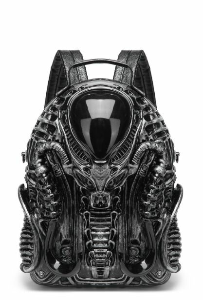 Рюкзак с принтом Predator, Рюкзак 3D Хищник (серебристый)