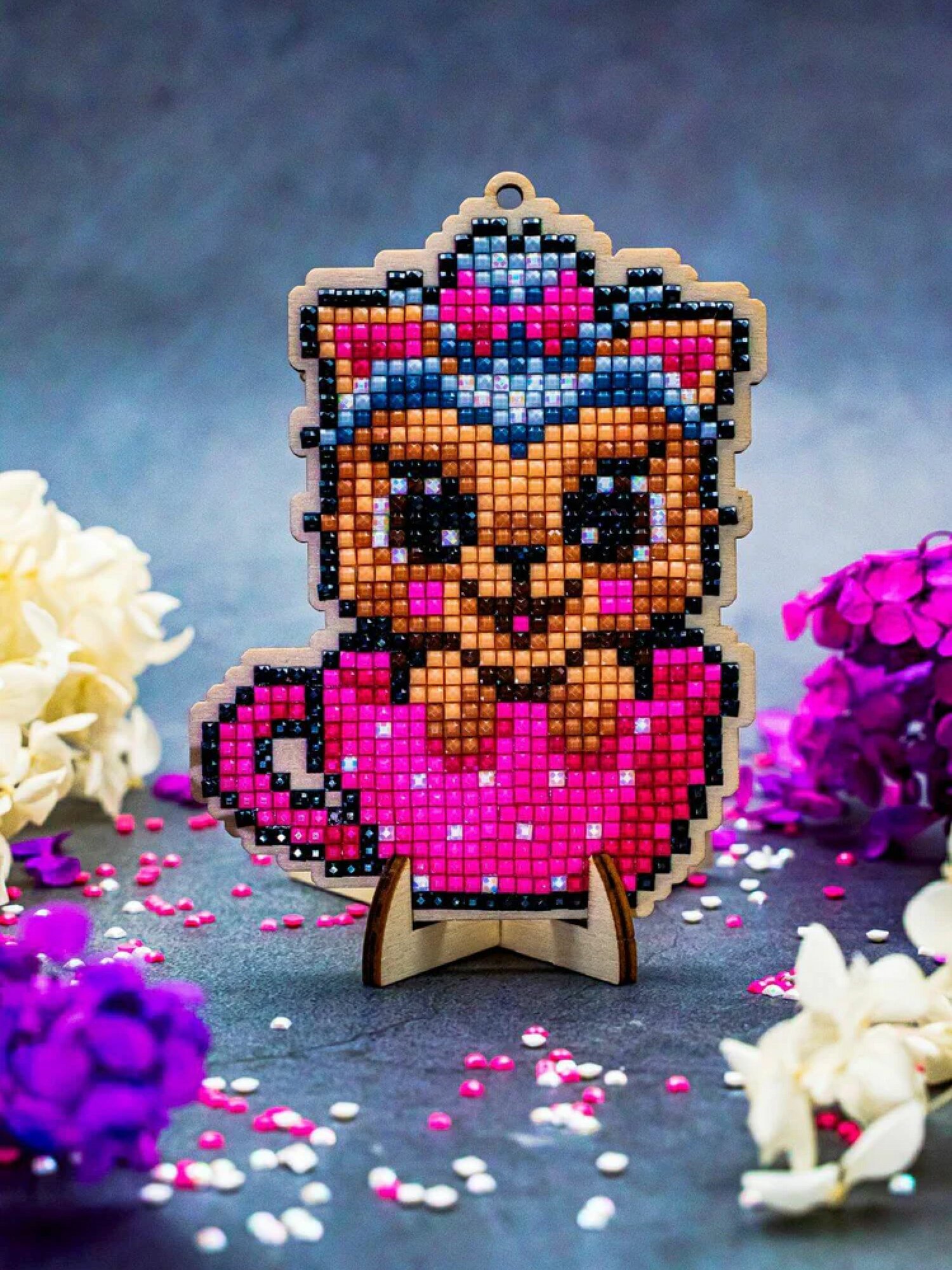 Алмазная мозаика для детей Щенок