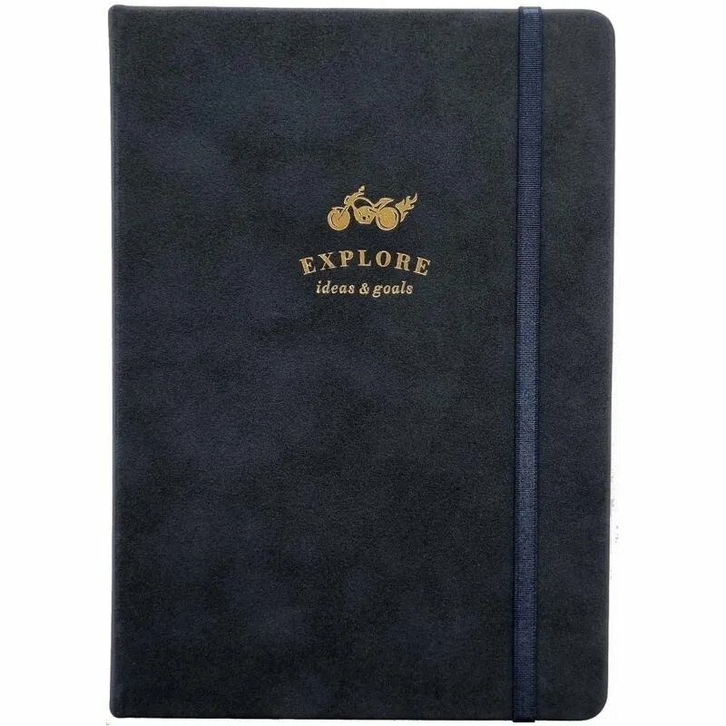 Ежедневник датированный 2026 IF 14х20см 176л, тв, с рез, Explore I1715/blue