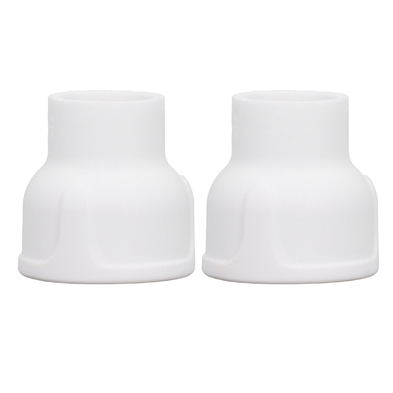 2 шт. керамический колпачок для сварки TIG, белый цвет, 2,4 мм, фильтр, центральное отверстие, для аргонодуговой сварки