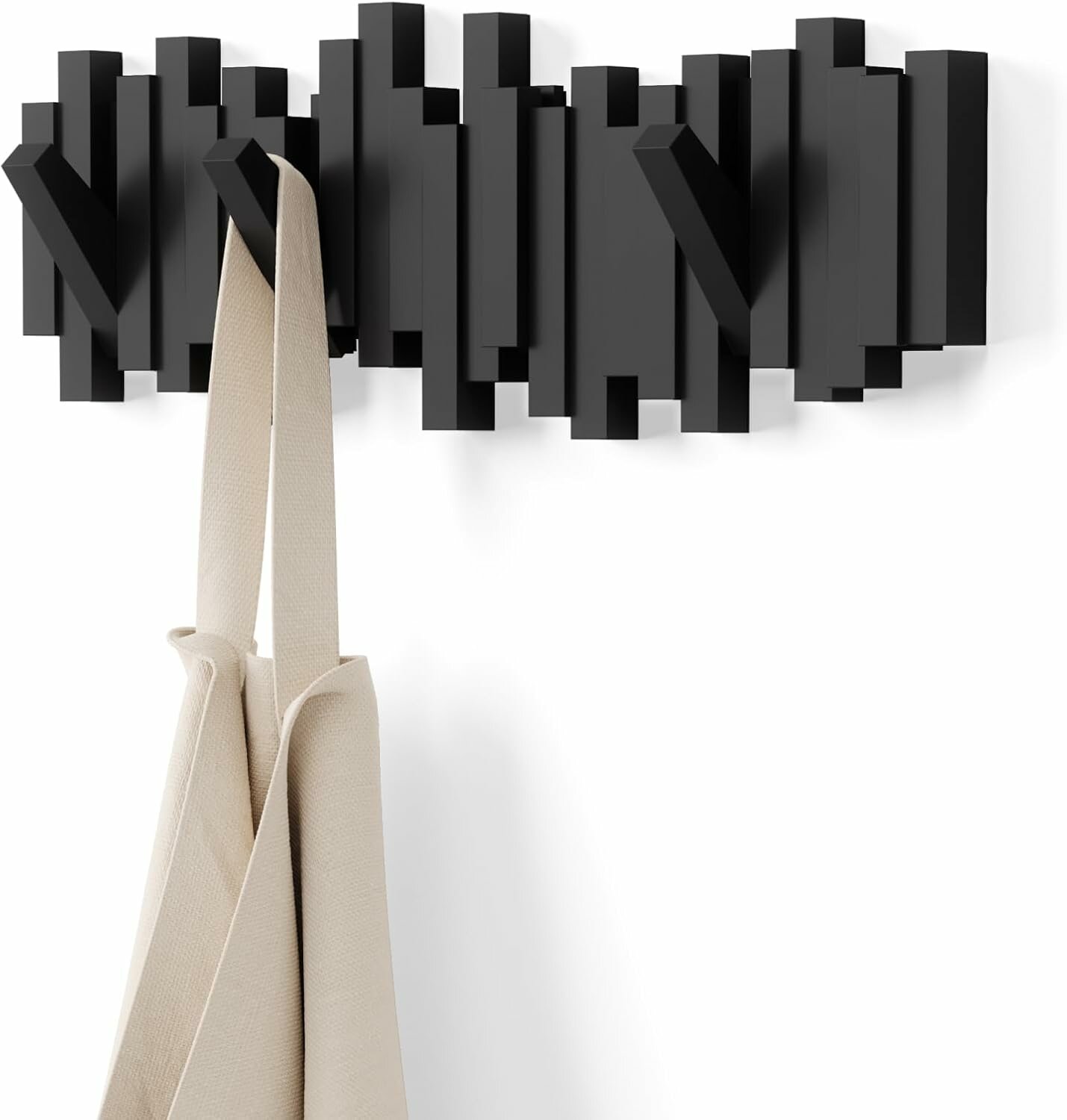 Настенная вешалка - Umbra Hok 318211-040 - цвет черный, размер 49,5 x 3,2 x 18,4 см