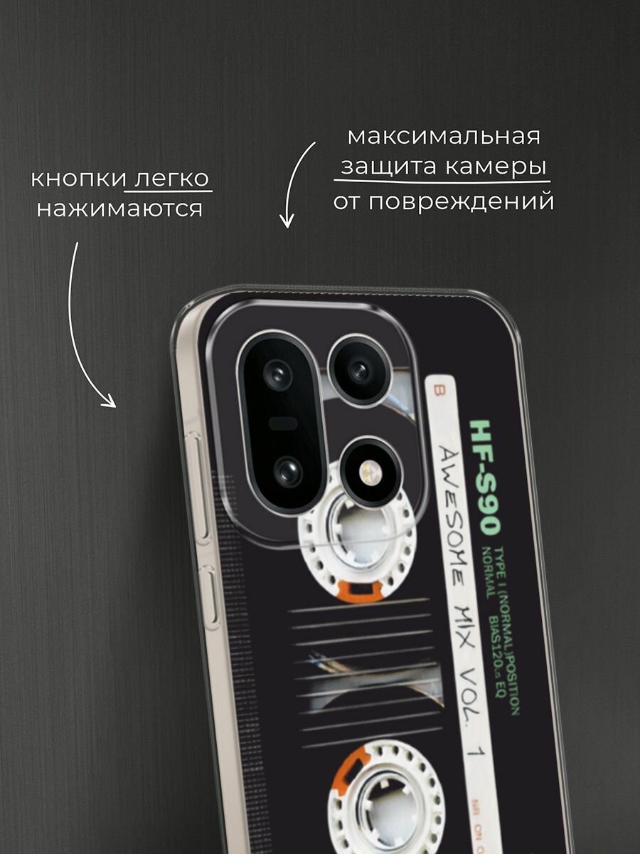 Силиконовый чехол на OnePlus 15 / Ван Плас 15 с принтом Кассета — фото 1