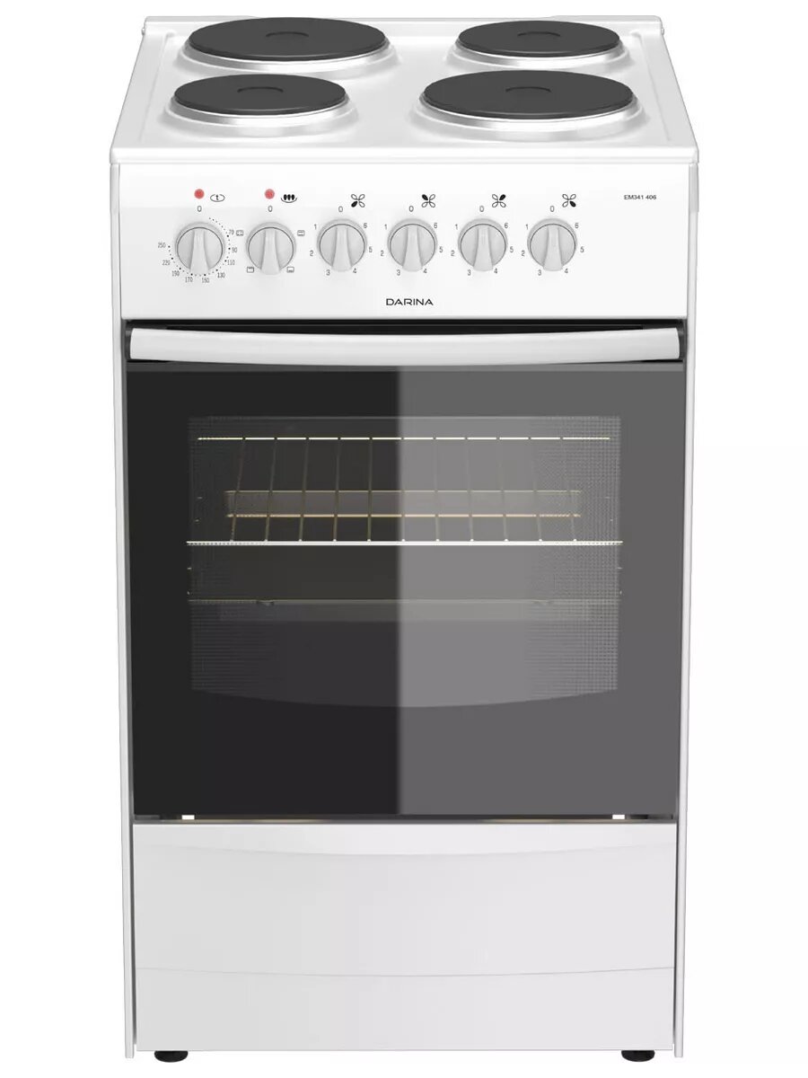 Электрическая плита Darina B EM341 406 W, с ящиком для посуды, белая