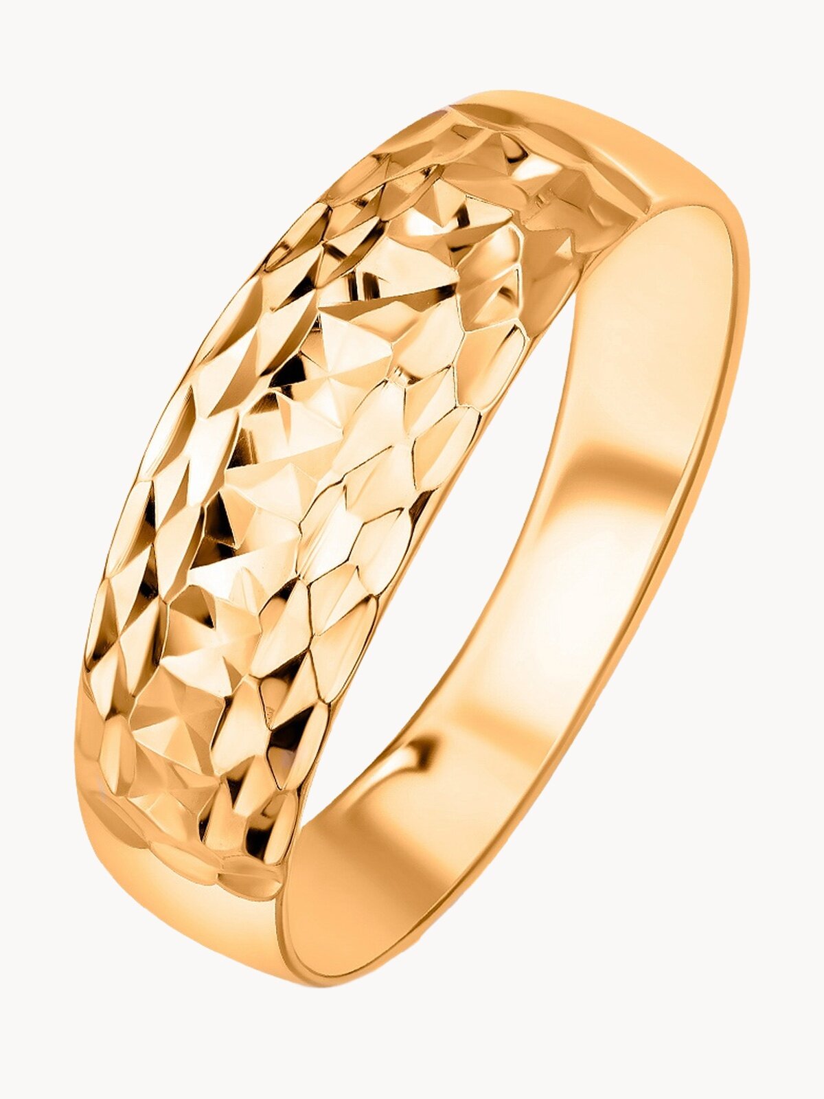 Кольцо, красное золото, 375 проба, оксидирование