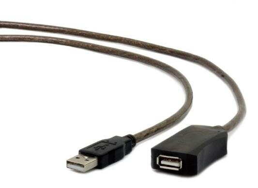 Кабель удлинитель USB 2.0 активный Cablexpert, AM/AF, 15м, UAE-01-15M