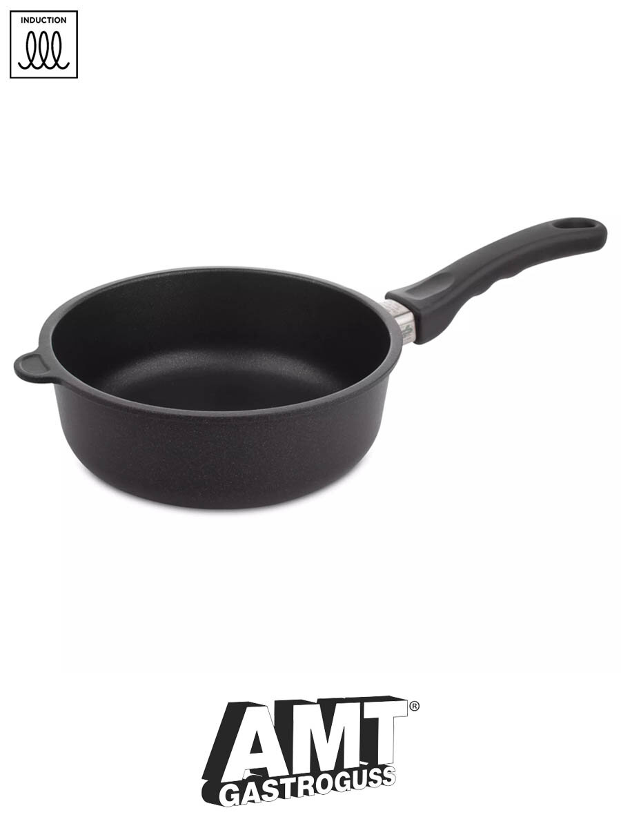 Сковорода индукционная глубокая AMT Frying Pans Fix, 20 см, фиксированная ручка