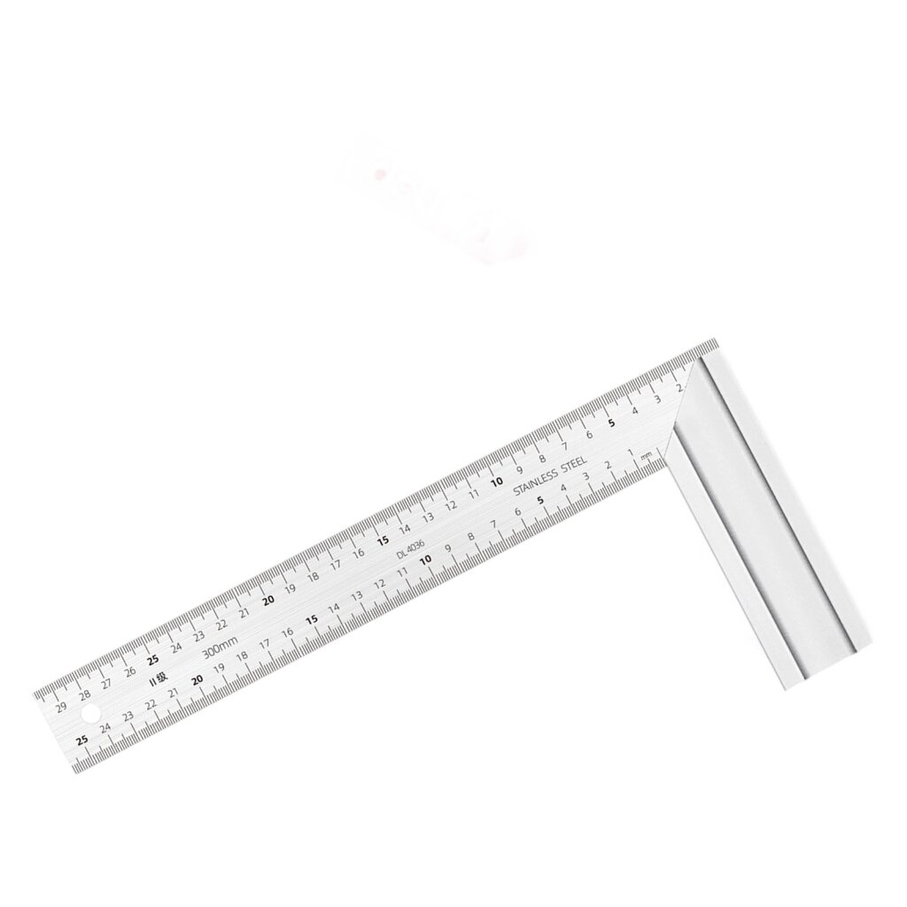 Мощный инструмент двухшкальная прямоугольная линейка-стальная угловая линейка DL4036 300 мм