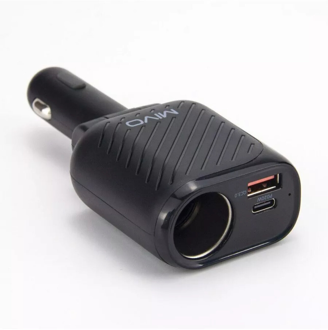 Разветвитель прикуривателя Mivo MU-202 120 Ватт с USB и Type-C с быстрой зарядкой