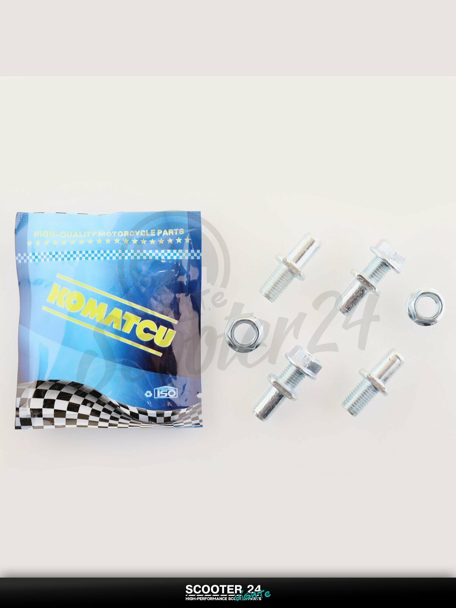 Пальцы крепления задней звезды к демпферу Zongshen, Lifan 125/150 (4шт) "KOMATCU" (mod.A)