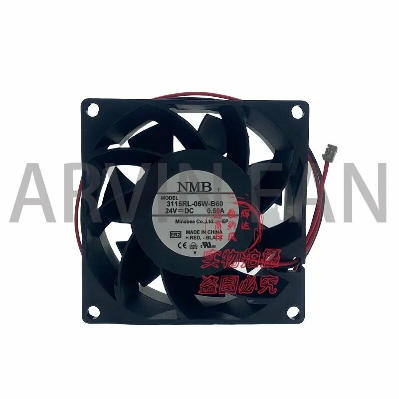 Новый охлаждающий вентилятор 3115RL-05W-B60 8038 24V 0.5A