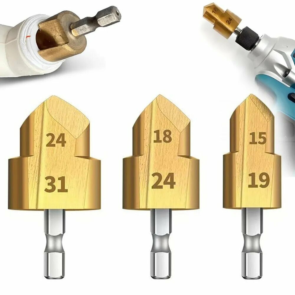 PPR подъемные сверла , Используется для расширения водопроводных труб , Сверла для деревообработки ,3 шт 15-19/18-24/24-31 мм